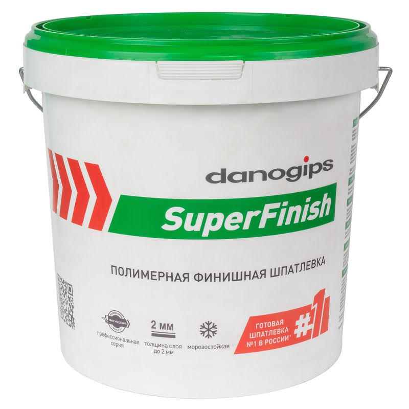 Шпаклевка финишная готовая Danogips Sheetrock SuperFinish, 18 кг | Строительные материалы
